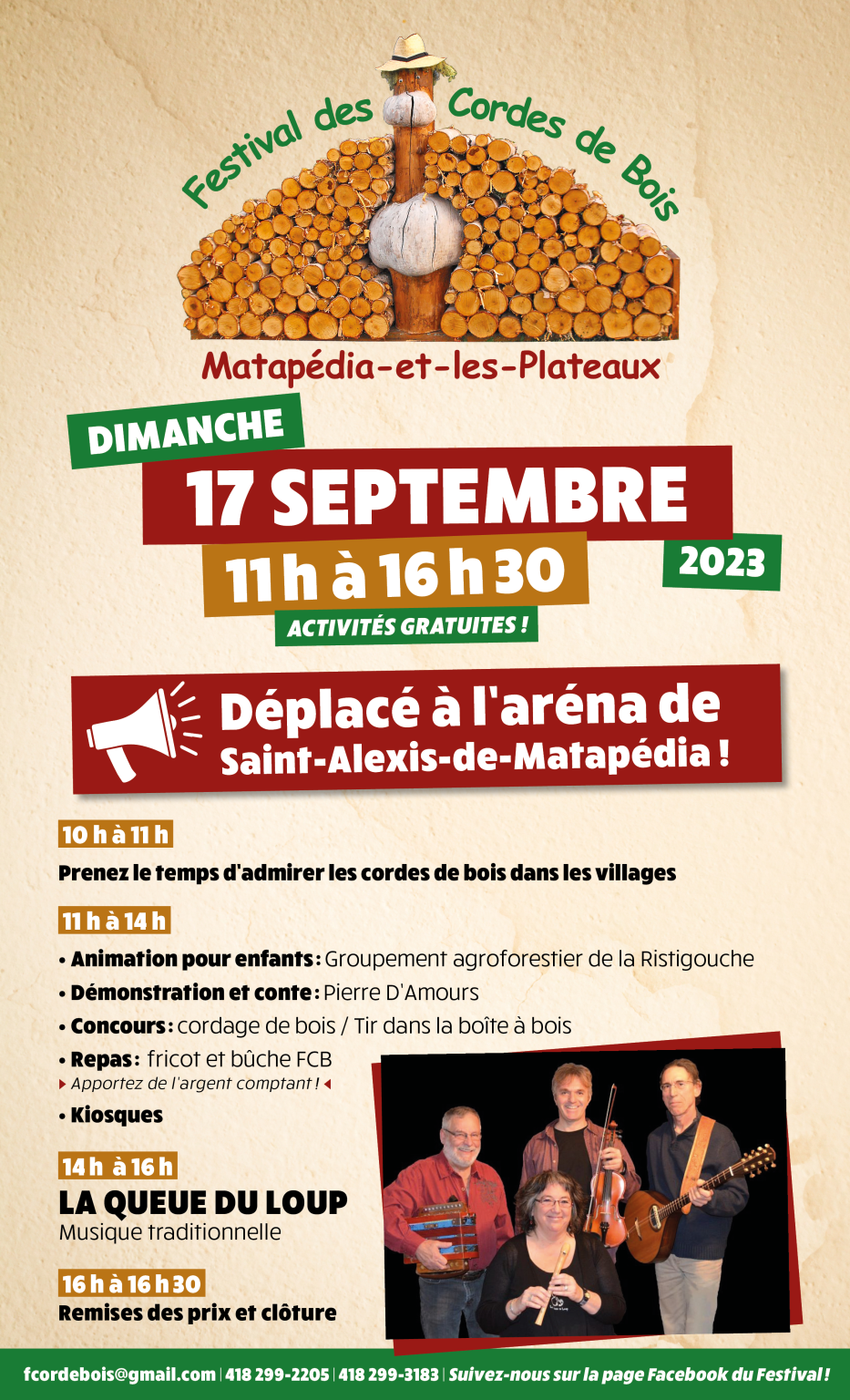 Festival des Cordes de Bois - Territoire Matapédia et les Plateaux